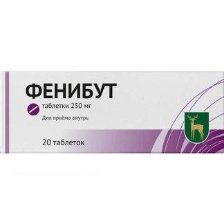 Фенибут 250мг 20 шт. таблетки мэз купить по цене от 242 руб в Москве ...