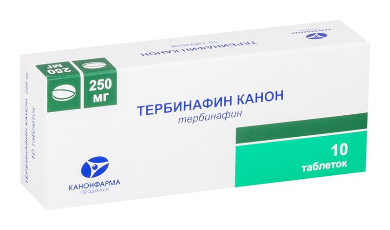 Тербинафин канон 250мг 10 шт. таблетки купить по цене от 164 руб в ...